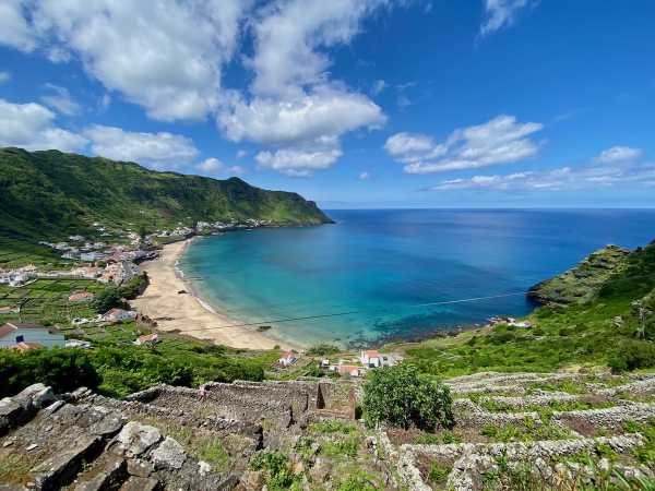 Waanzinnig wandelen op het eiland Santa Maria op de Azoren.